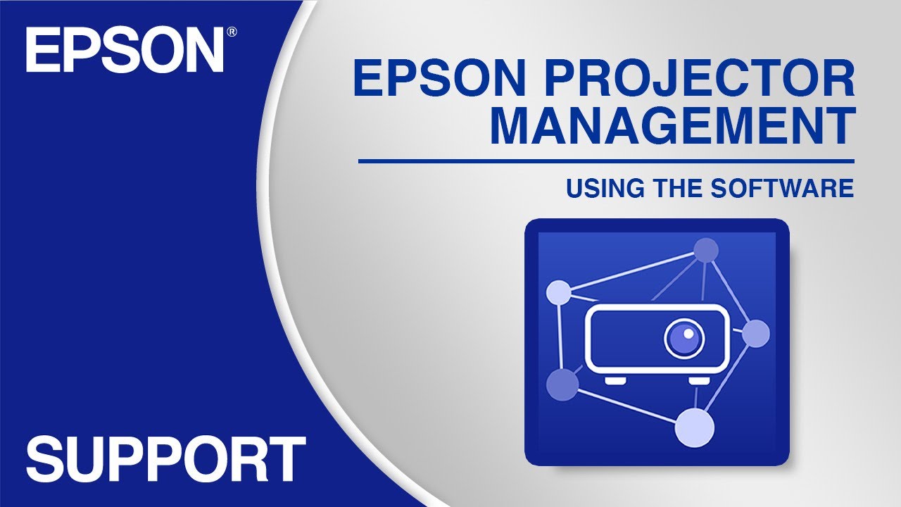 Epson Projector Management | Using the Software - YouTube