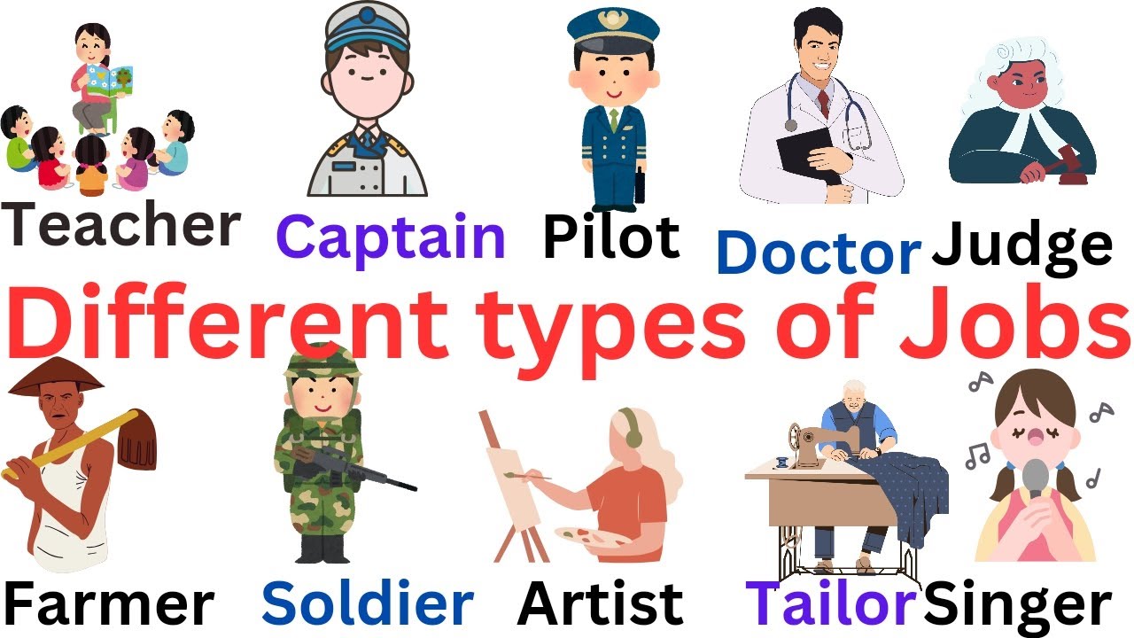 List of Jobs and Occupation in English / Types of jobs / Profession ...