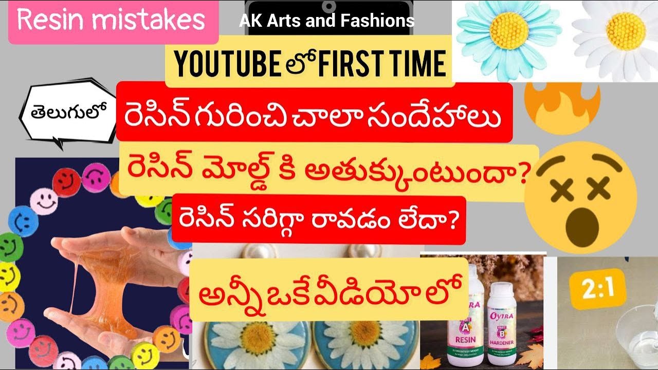 Resin in Telugu || Epoxy Resin || Resin Art || Resin Art Jewellery ...