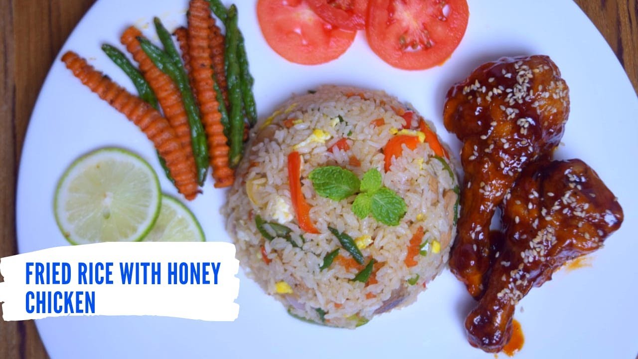 ফ্রাইড রাইস ও চিকেন হানি রেসিপি | Fried Rice and Honey Chicken Recipe ...