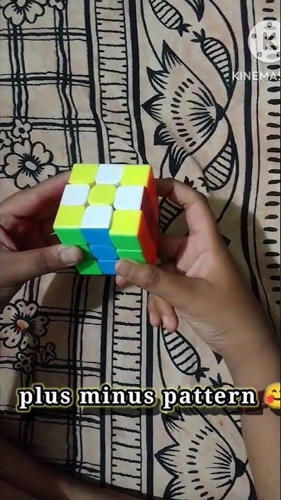 how to make plus minus pattern"!😍 I make plus minus pattern on 3×3 ...