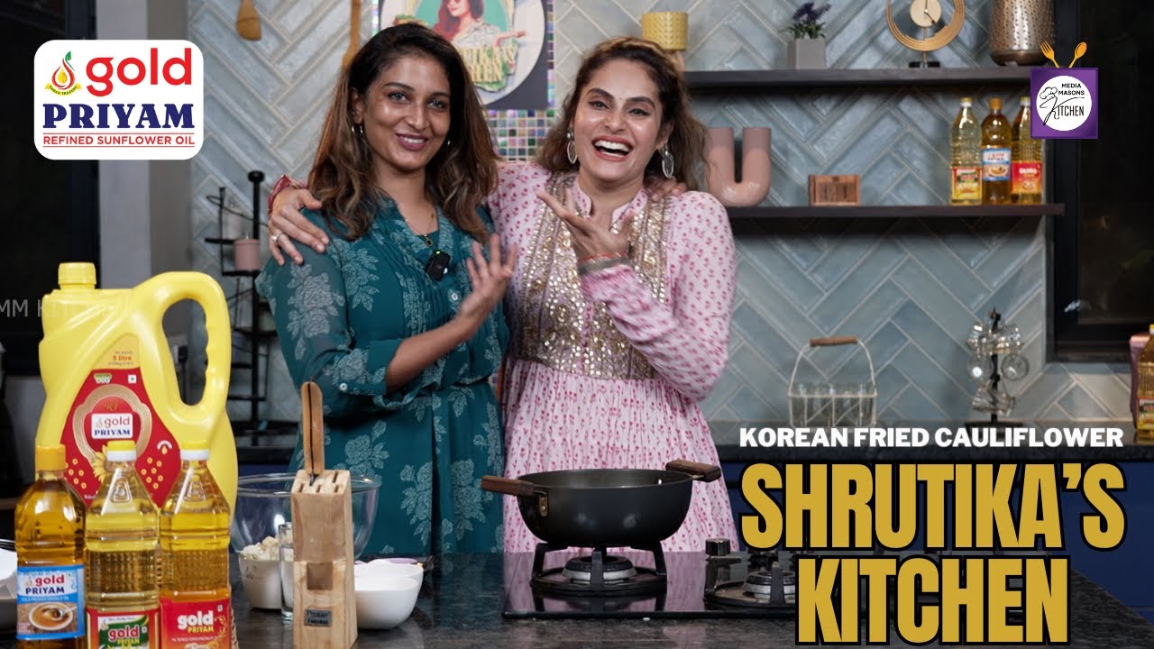 Top Cooku Dupe Cooku Fame Chef Cheruba in Shrutika's Kitchen | Korean ...