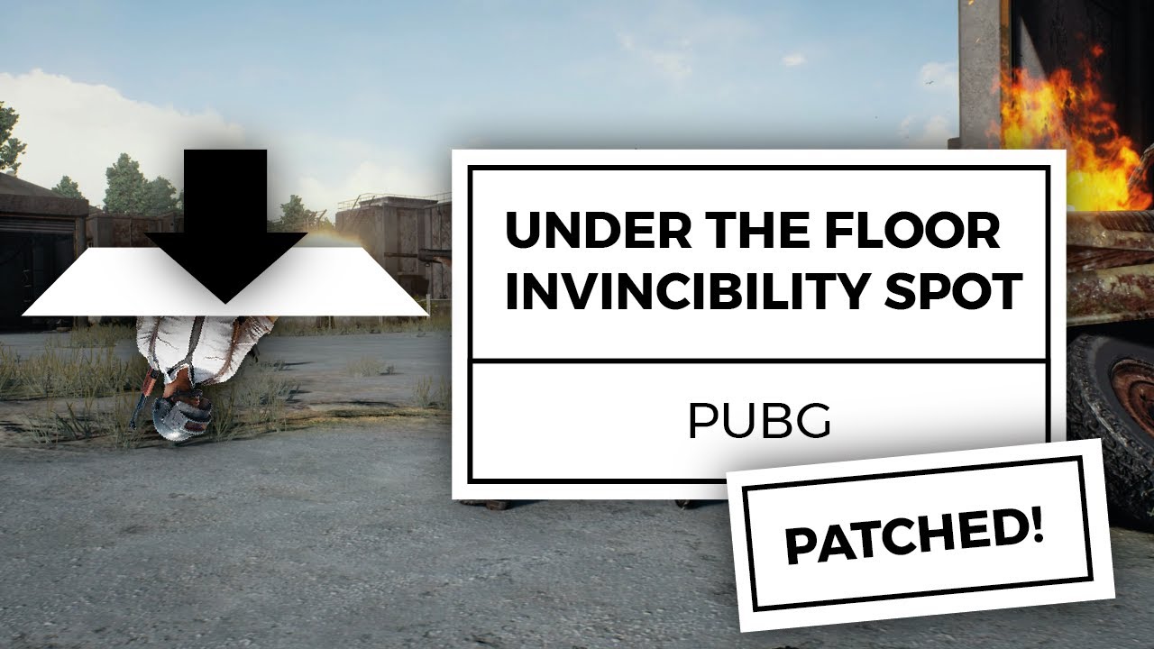 PUBG - Floor Glitch (Invincibility spot) [PATCHED] - YouTube