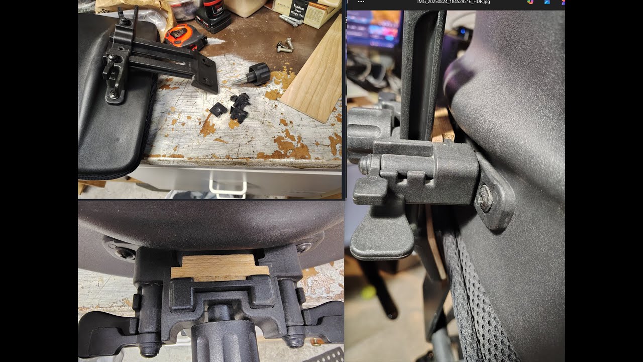 Fixing chair headrest - YouTube