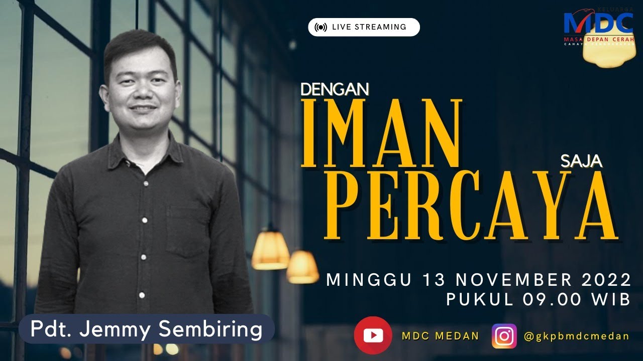 Ibadah GKPB MDC Medan Minggu 13 November 2022 Gel II - YouTube