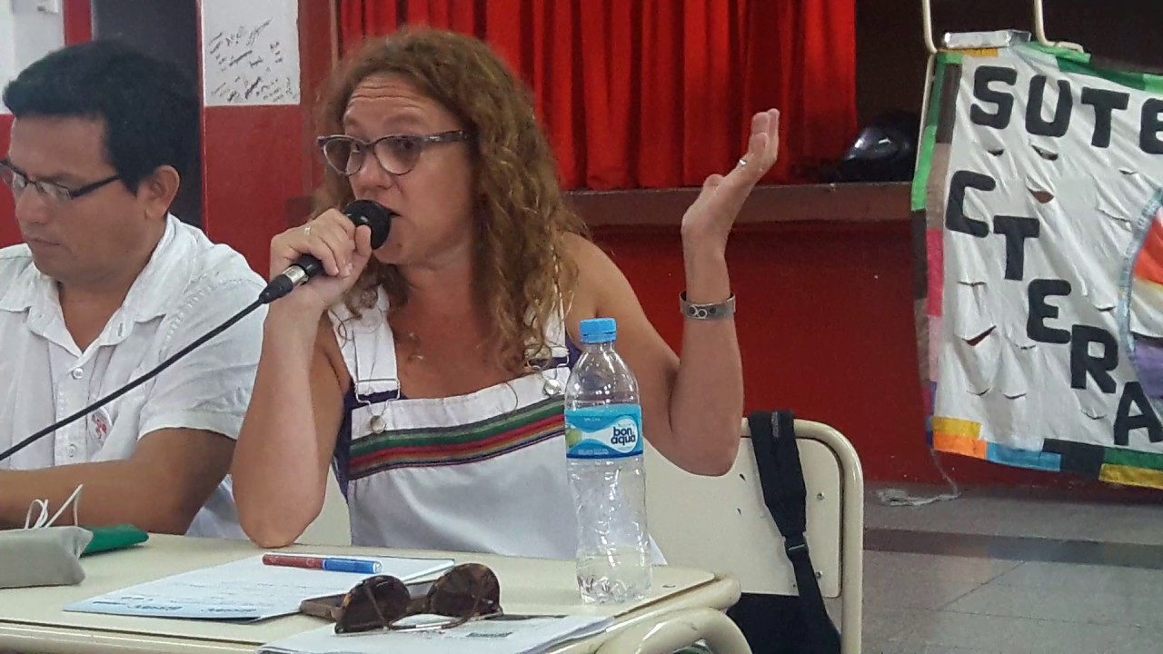 Gabriela Macauda. Plenario delegados SUTEBA Tigre. 16-2 - YouTube