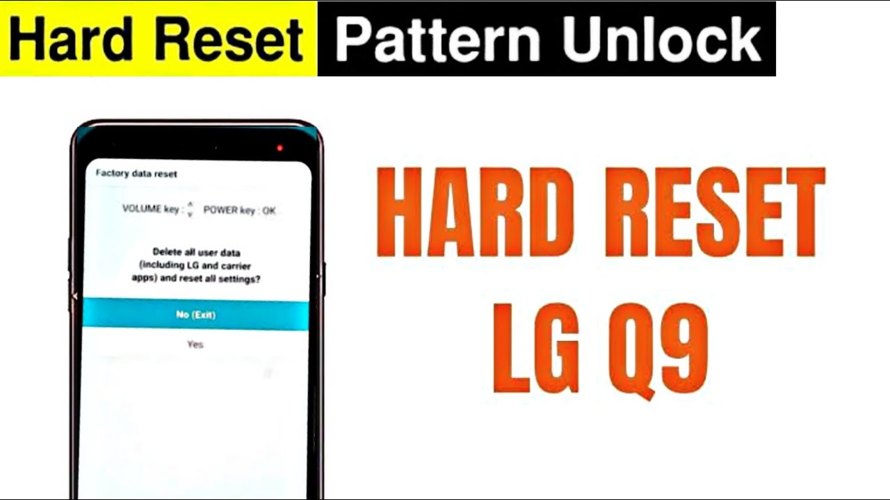 How to hard reset all LG any Android // LG-Q9 factory reset LG K42/K52 ...