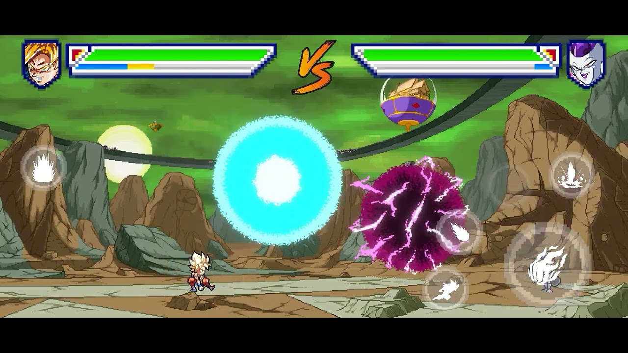 dragon legend z Goku ssj1 vsfrieza final form game play video - YouTube