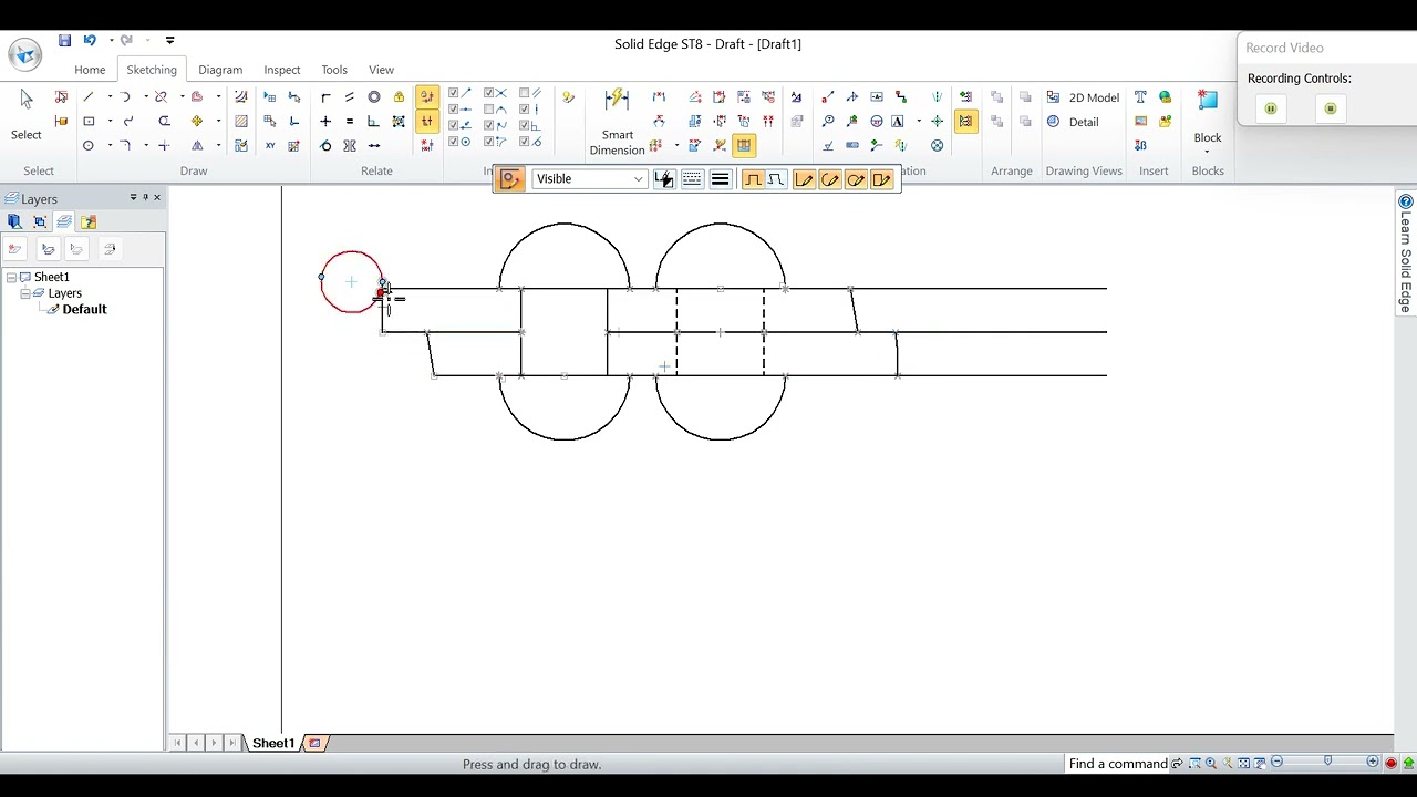 Rivets Zig Zag ,Computer Aided Design ( Solid Edge Software) - YouTube