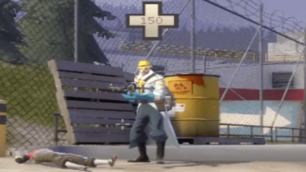 [TF2] Medic misses the crossbow bolt - YouTube