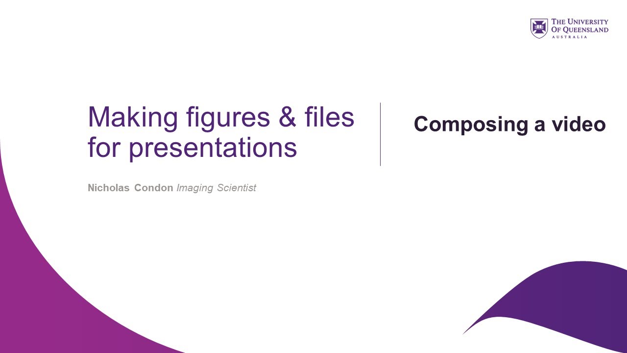 Making figures & files for presentations - Part 5 – Composing a video ...