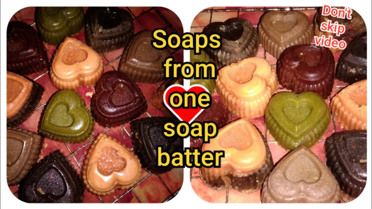 Easy guide/Tutorial on how to make MULTIPLE/DIFFERENT BATHING SOAP ...