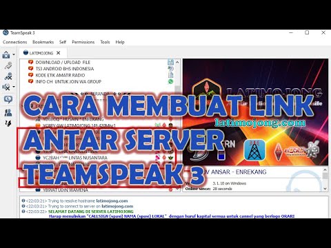 TUTORIAL MEMBUAT LINK ANTAR SERVER DI TEAMSPEAK - YouTube