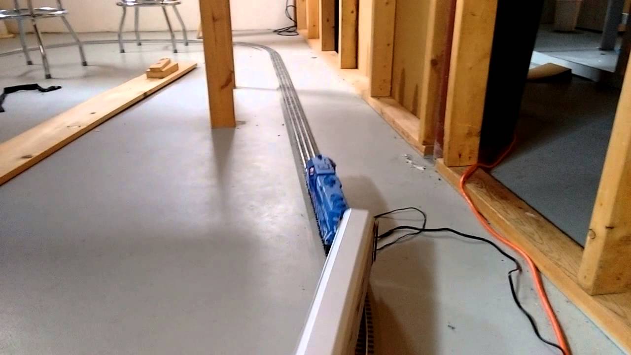 KLine Conrail GP38-2 On My Layout - YouTube