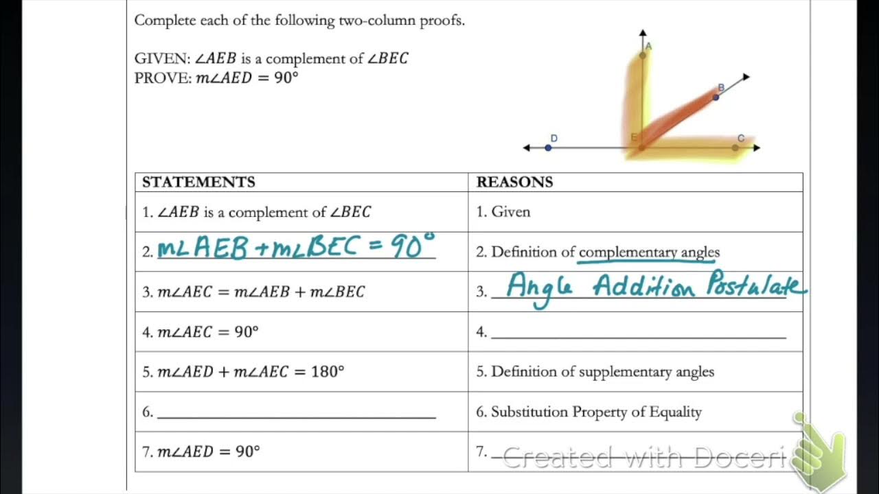 Geo-Concept 8A (Geometry Properties & Proofs) - Part 1 - YouTube
