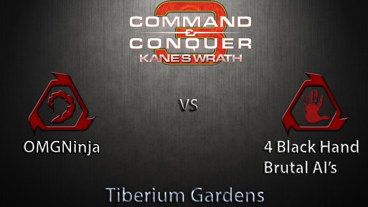 Command & Conquer 3 Kane's Wrath Nod vs 4 Brutal Black Hand - YouTube