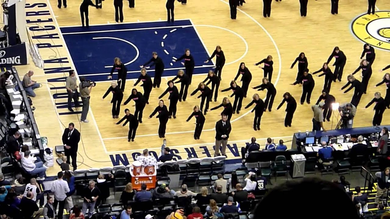 Jazzercise Pacers halftime routine - YouTube