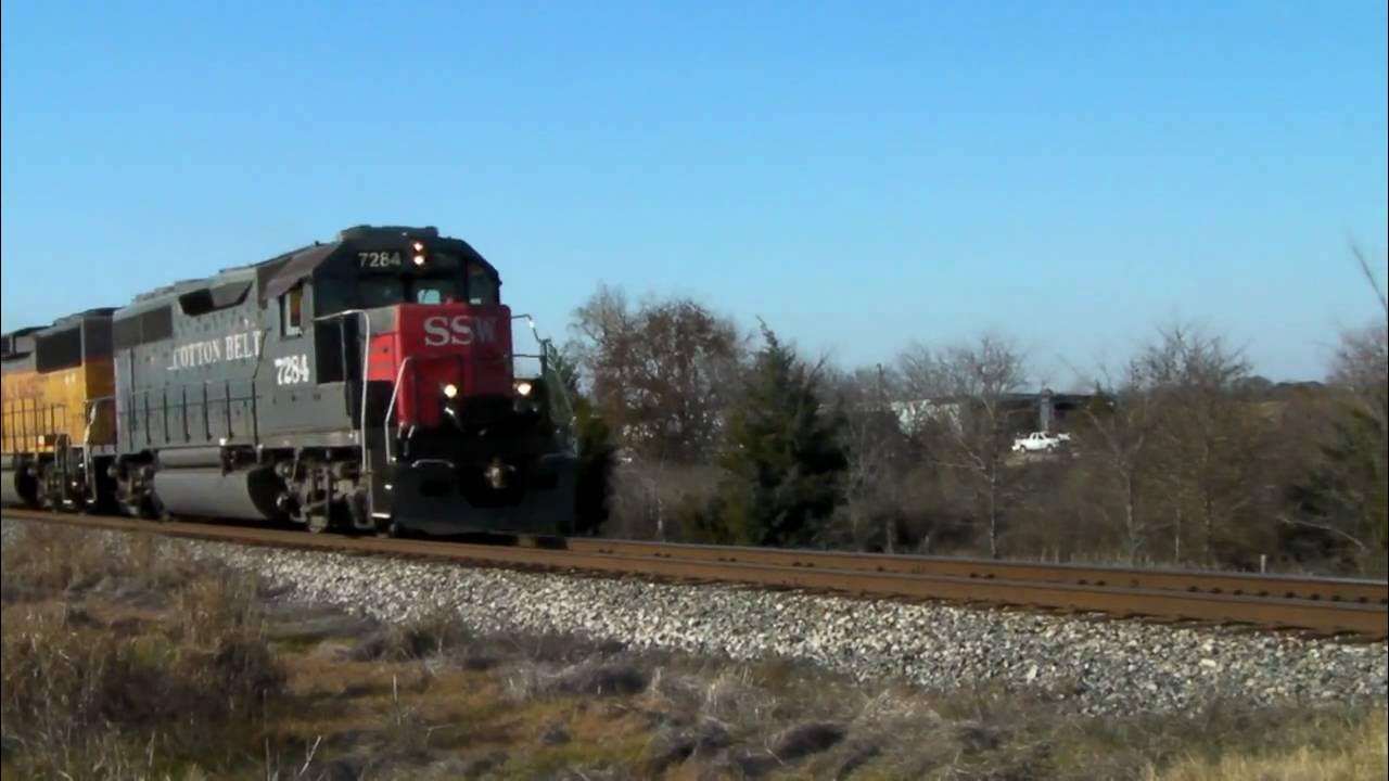 Cotton Belt (SSW 7284) in Mesquite, Tx. 12/18/2009 © - YouTube