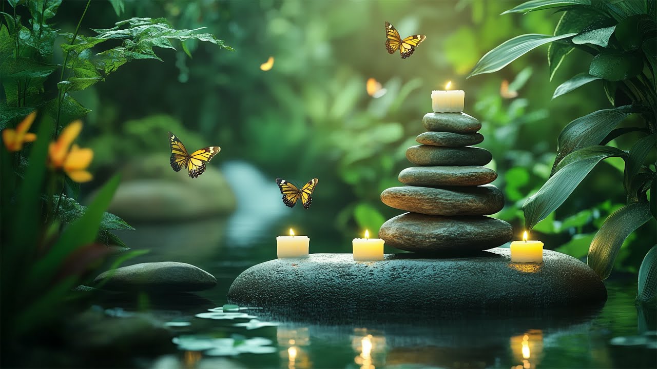 Beautiful Piano Music 🌿 Bamboo, Relaxing Music, Relieves Stress Music ...