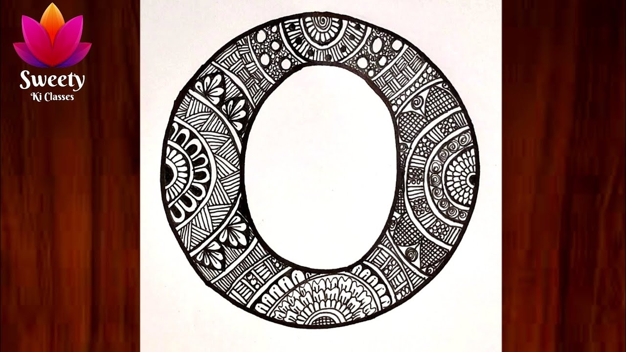 Letter O Mandala Art for Beginners - YouTube