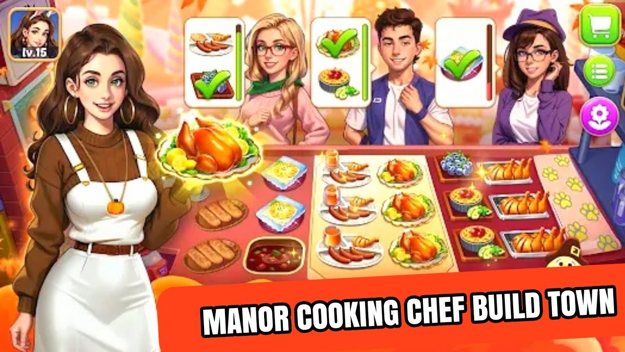 Manor Cooking Chef 👩‍🍳 Build Town. Part 3. Gameplay iOS,Android Games ...