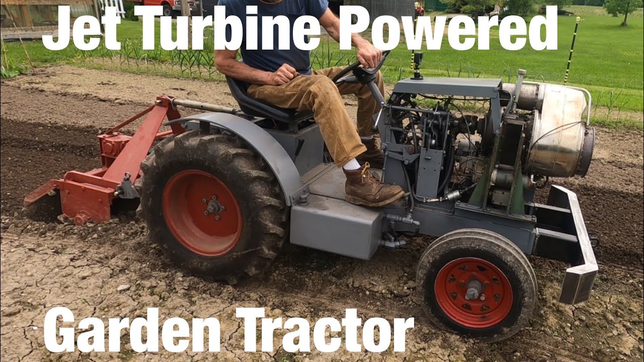 Jet Turbine Garden Tractor Complete Walkaround & Tilling By Danbilt ...