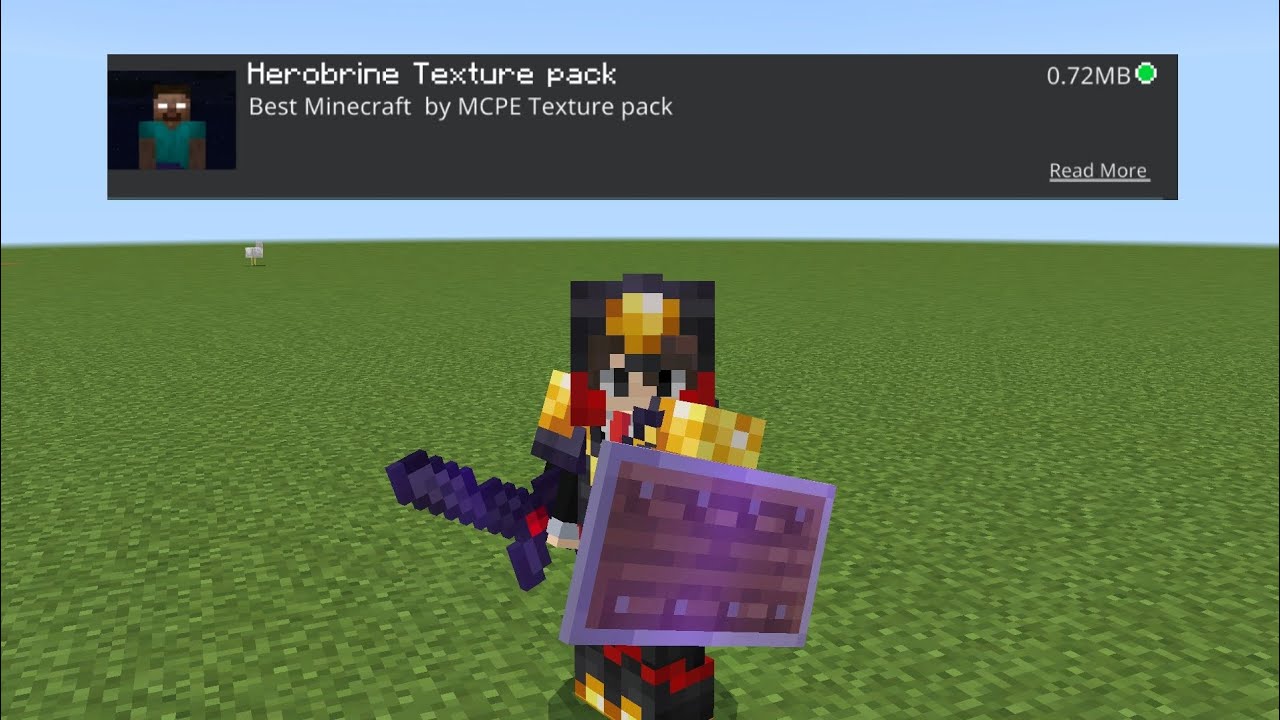 Best Minecraft MCPE Herobrine Texture pack 😁🫵 - YouTube