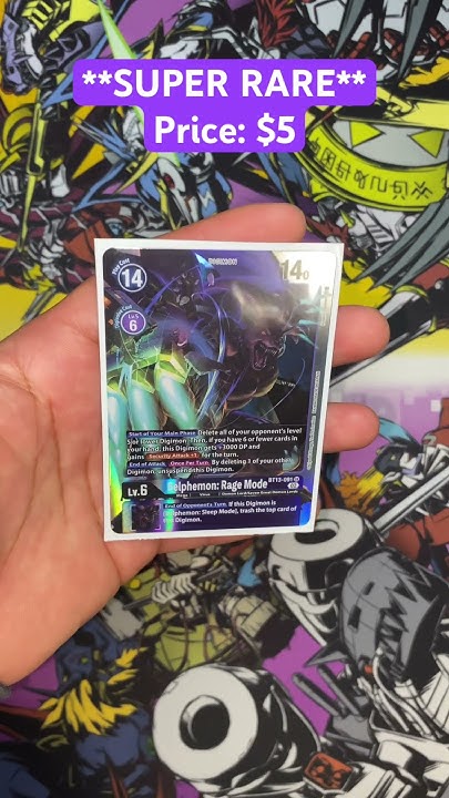 Belphemon: Rage Mode #digimoncardgame BT13-091 SR - YouTube