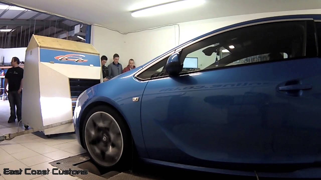 Vauxhall Astra GTC VXR On Rolling Road - YouTube
