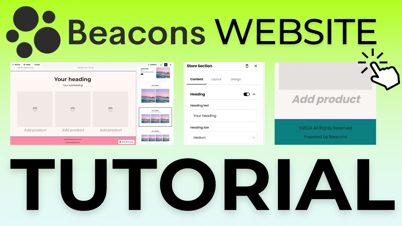 How To Create A Website With Beacons AI (FREE) - YouTube