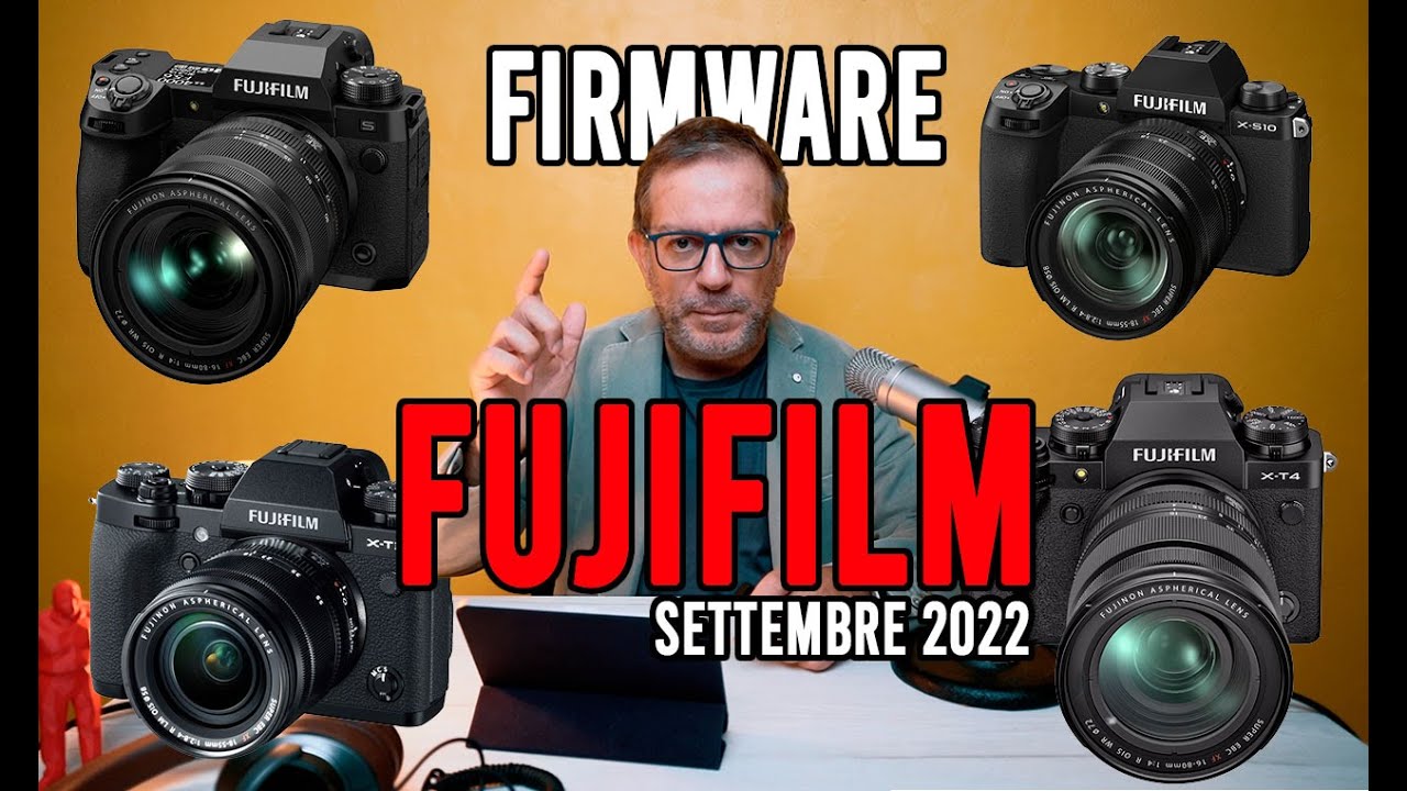 Firmware Fujifilm di settembre 2022: X-H2, X-H2S, X-T3, X-T4, X-S10, 56mm f1.2, 18-55mm - YouTube