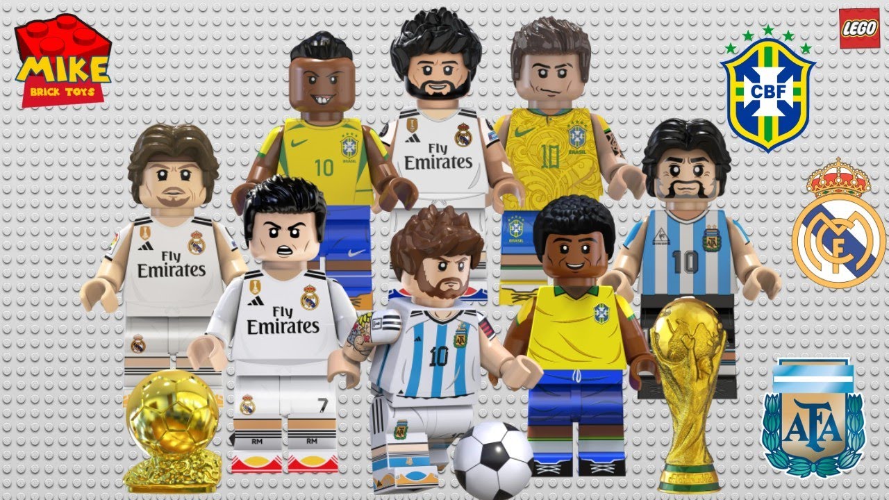 LEGOS Futbol | Messi | Neymar | Pele | Cristiano Ronaldo | Unofficial ...