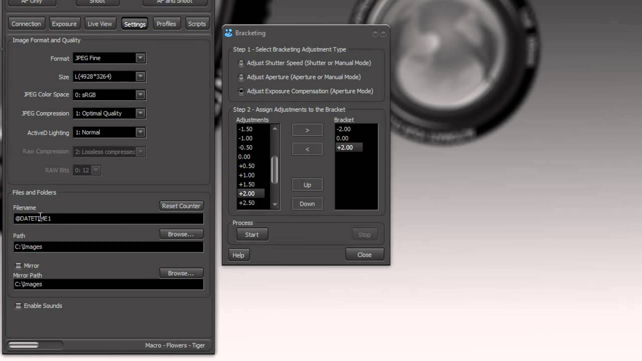 ControlMyNikon v3.0 - Bracketing - YouTube