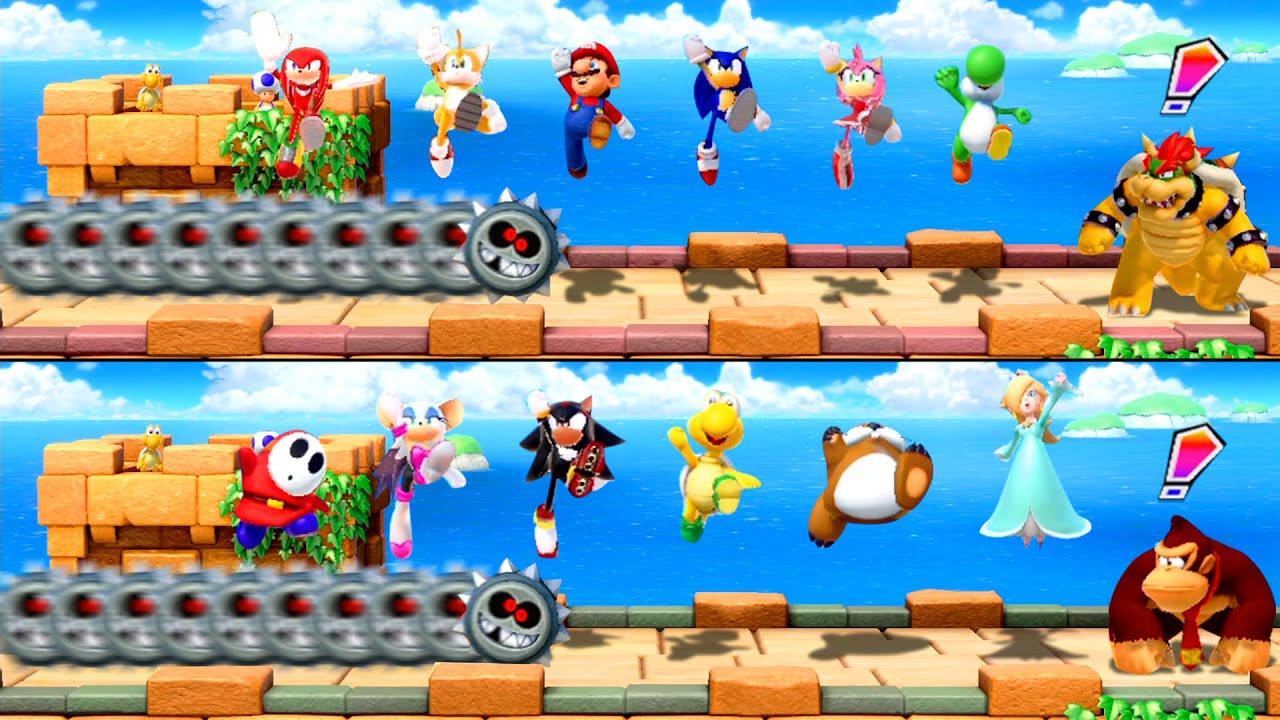 Super Mario Party - All 8vs8 Minigames (Hardest Difficulty) - YouTube