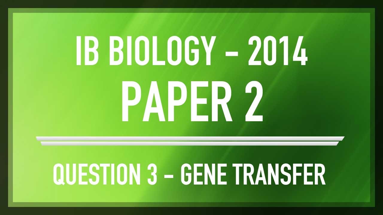 Question 3 IB SL Biology Past Paper 2 Section B Gene Transfer YouTube question-3-ib-sl-biology-past-paper-2-section-b-gene-transfer-youtube