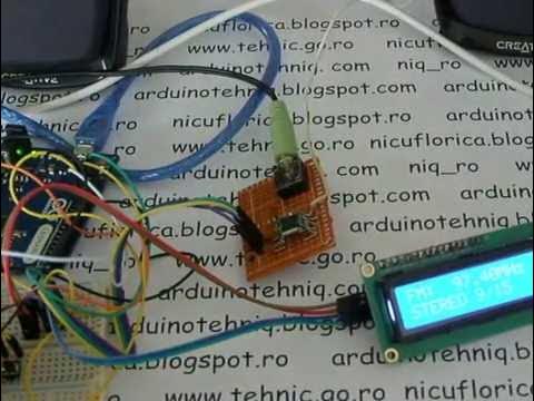 radio FM cu TEA5767 si Arduino - YouTube