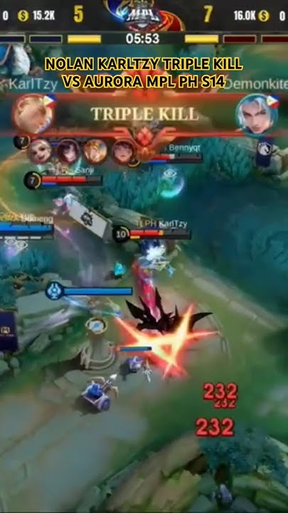 KARLTZY TRIPLE KILL VS AURORA DI GAME 3 PLAY-OFF MPL PH S14#karltzy#tlph#mlbb#mplphs14#shorts# ...