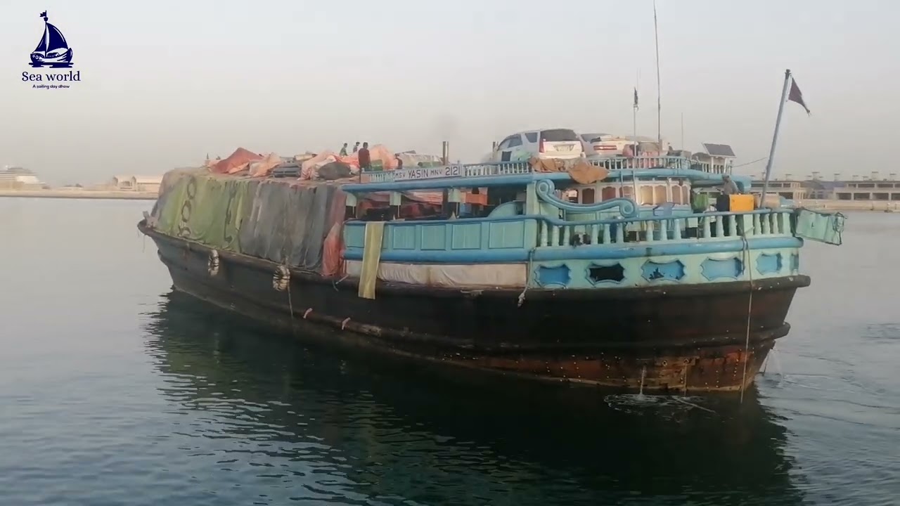 Indian Dhow boat ready to sail msv yasin mnv 2121 Dubai wooden Dhow ...