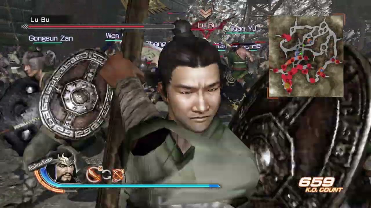 Dynasty Warriors 7 - Hu Lao Gate | Xiahou Yuan (Nightmare) - YouTube