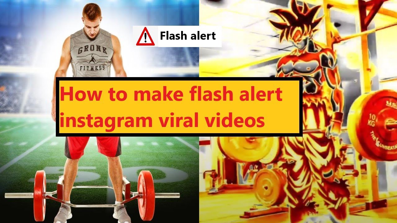 how to make flash warning instagram video| how to make insta viral ...
