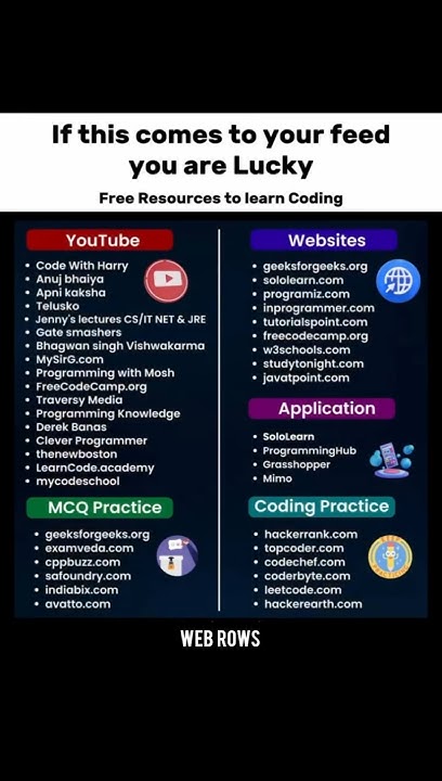if this comes to your feed, you're lucky #learncoding #codingresources ... if this comes to your feed, you're lucky #learncoding #codingresources ...