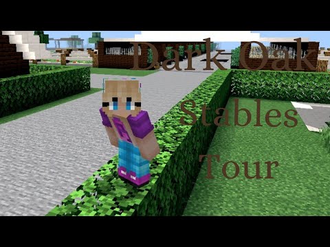 ||Dark Oak Stables Tour|| Minecraft Barn Tour|| #horse #barntour - YouTube
