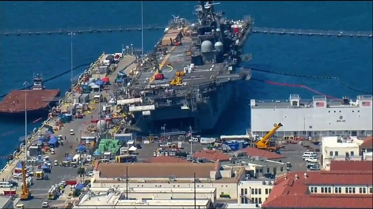 Navy official: Ship fire worst 'in recent memory' - YouTube