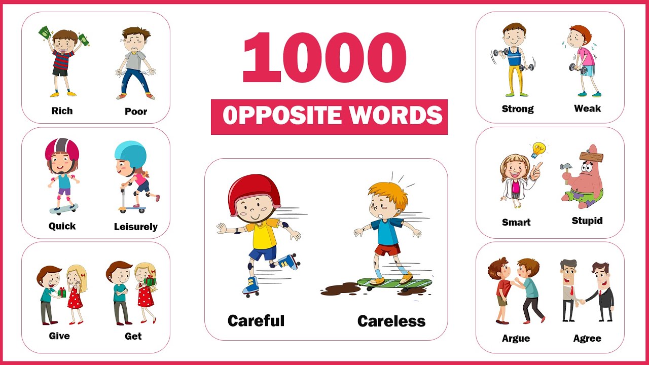 10000 Opposite Words | Antonyms Words | English Grammar Lessons # ...