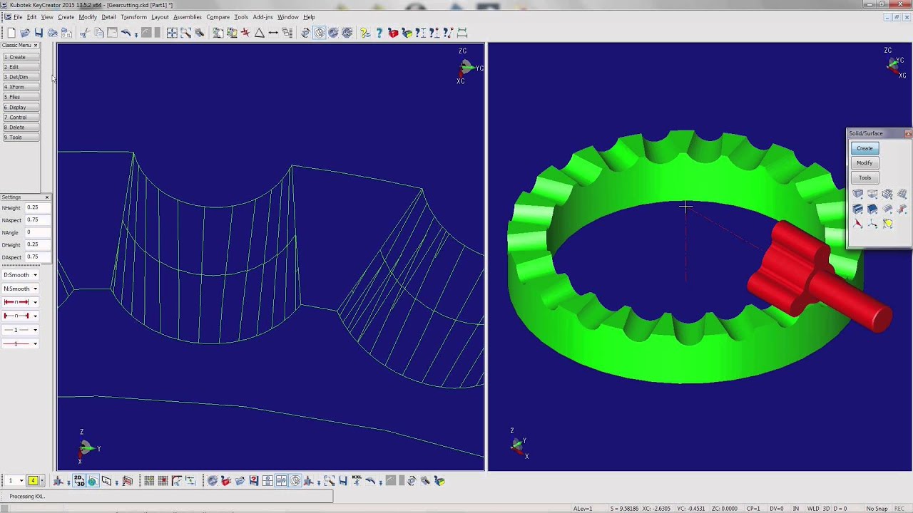 KeyCreator CAD macro power (video 2) - YouTube
