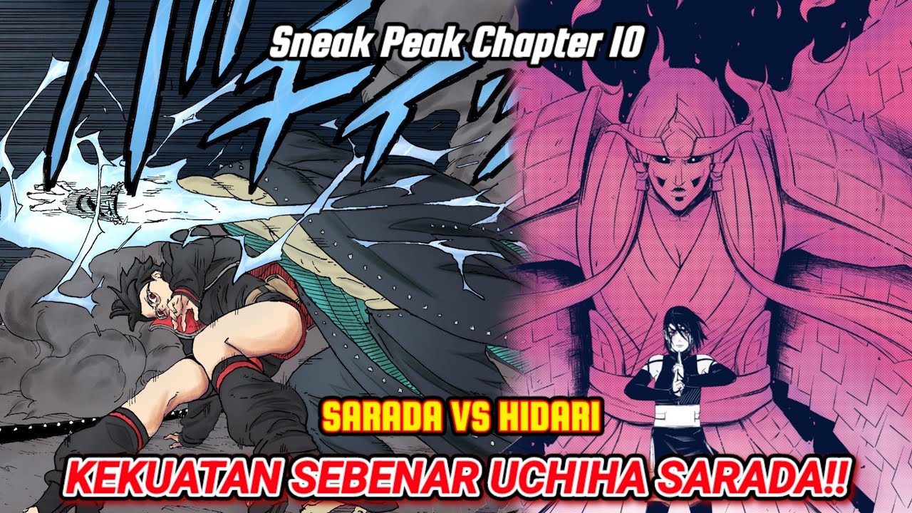 SARADA VS HIDARI!! KEKUATAN SEBENAR UCHIHA SARADA!! * SPOILER CHAPTER ...