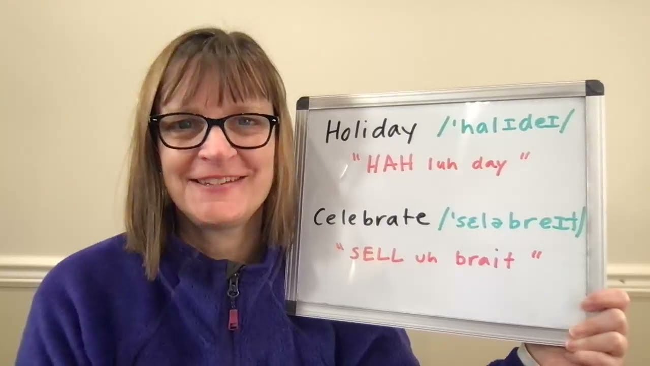 How to Pronounce Holiday and Celebrate - YouTube