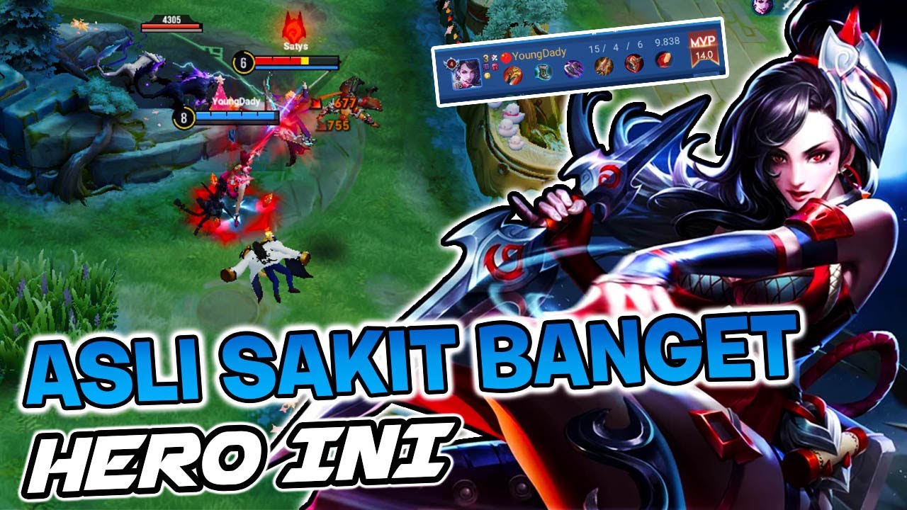 ASLI NI HERO SAKIT BANGET COY | GAMEPLAY HERO ARKE HONOR OF KINGS # ...