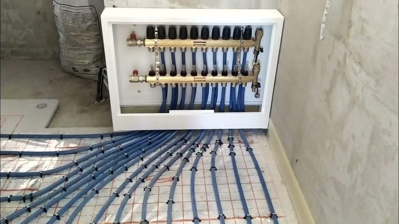 Водяной теплый пол. Труба KAN-therm PE-RT. - YouTube