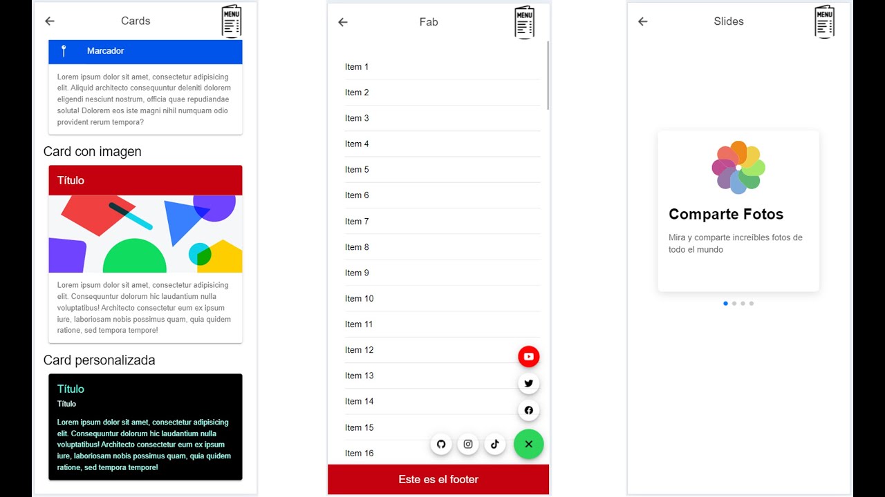 Diseño de Interfaces Web - Sesión 04 - Ejercicio 02 - Cards, Fab y ...